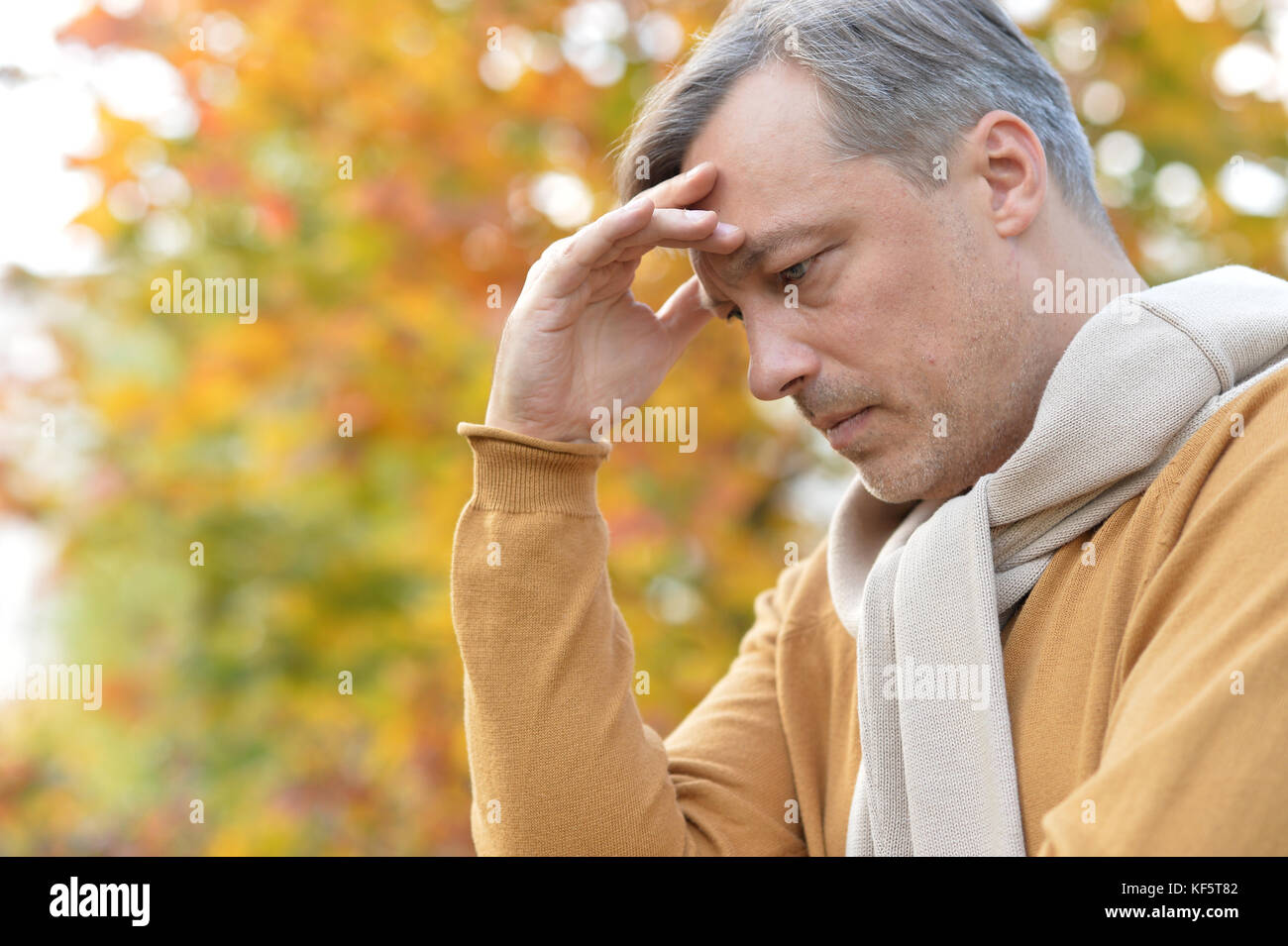 handsome man thinking Stock Photo - Alamy