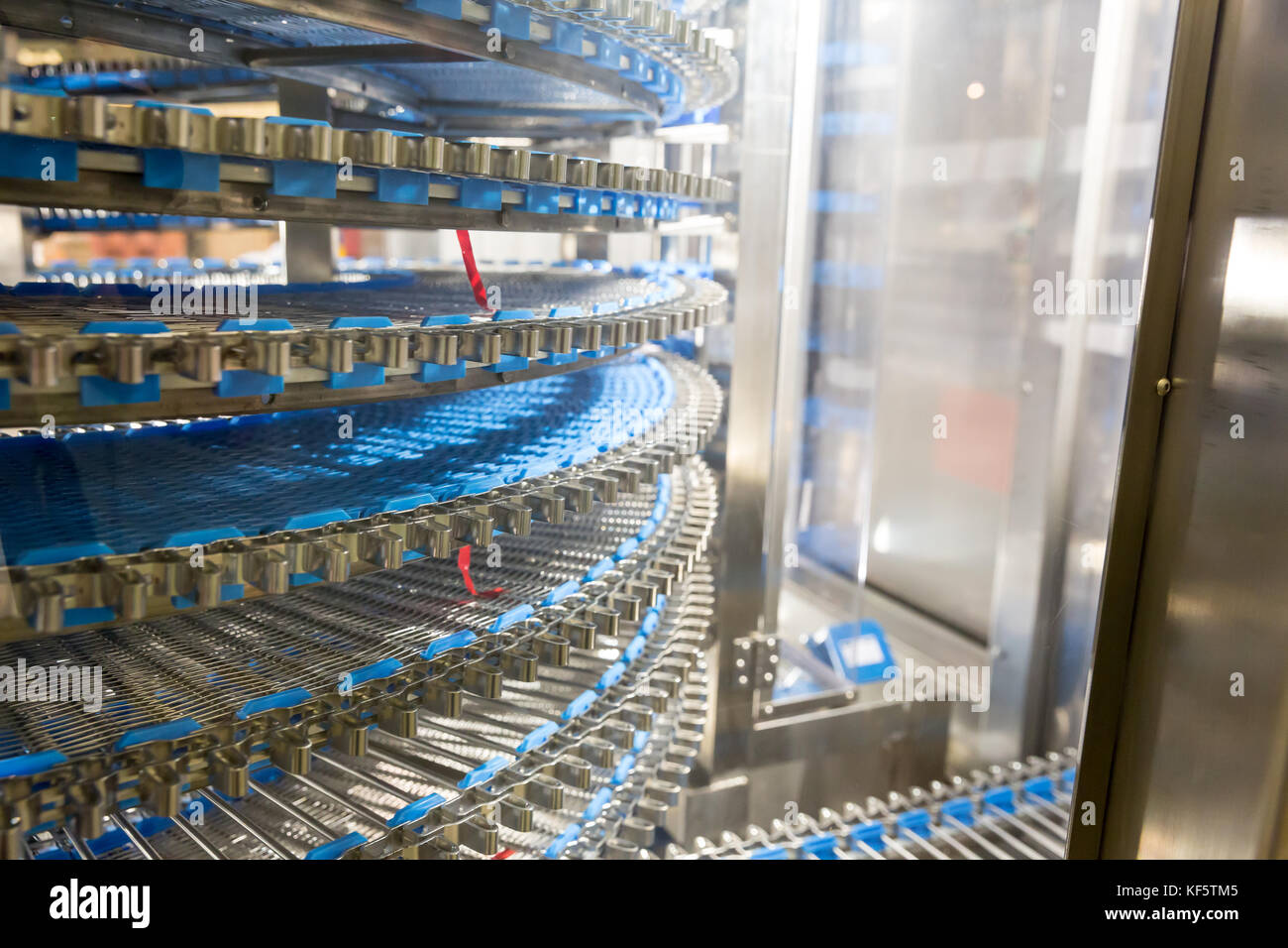 Professional bakery equipment, conveyor machine Stock Photo - Alamy