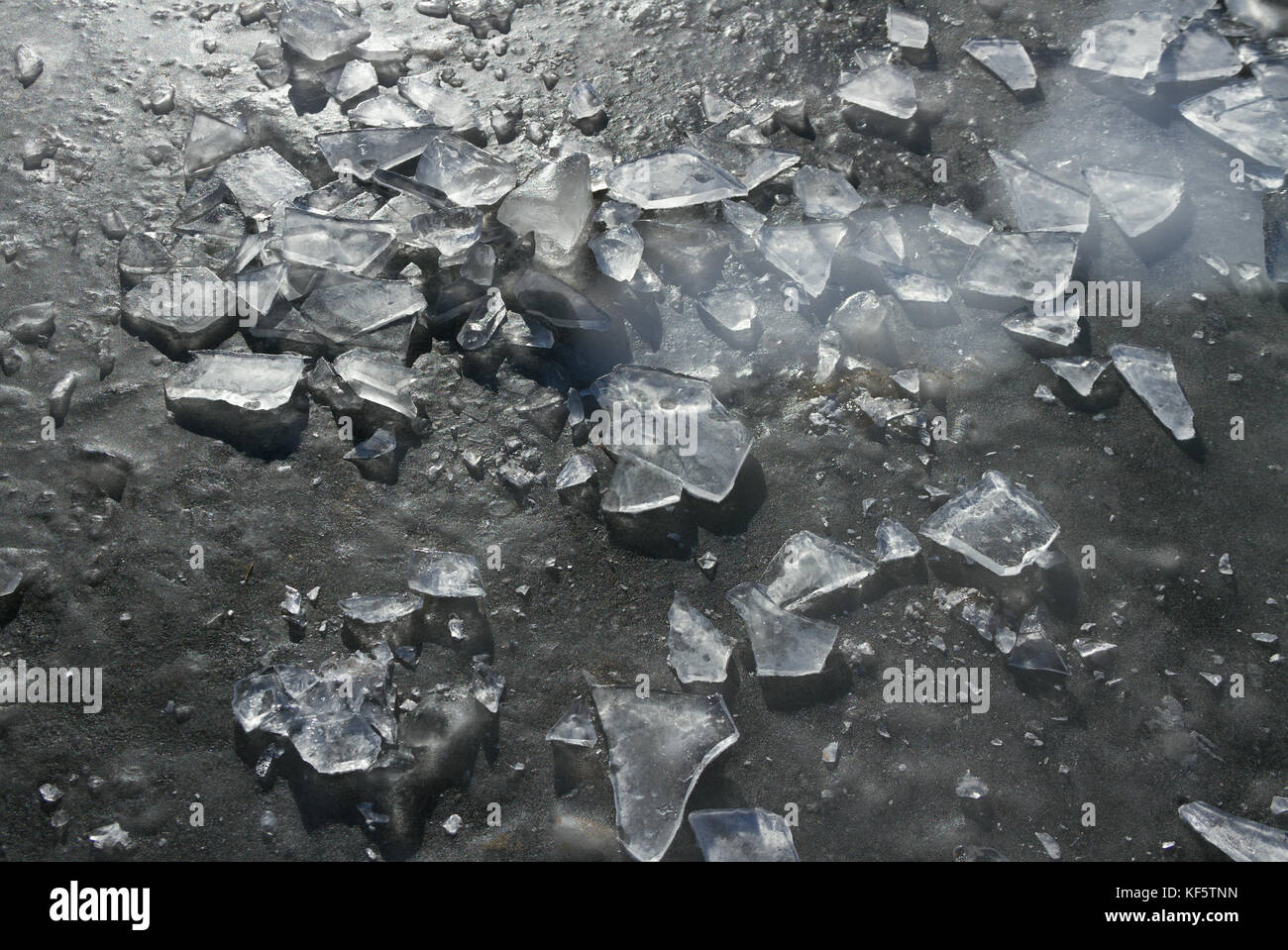 Ice hole broken ice surface hi-res stock photography and images - Alamy