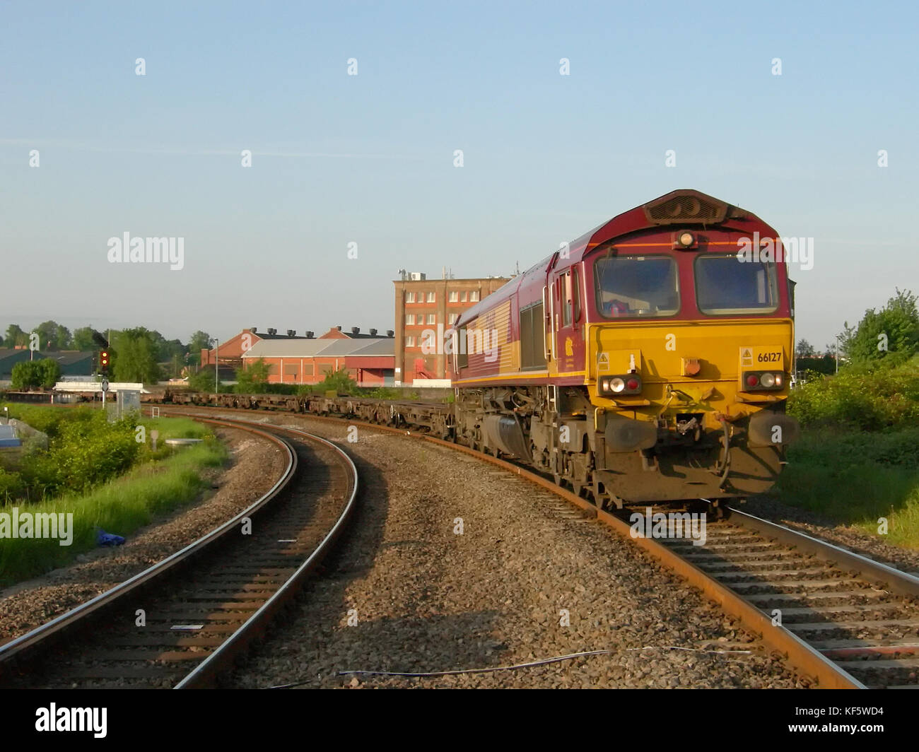 Class 66 locomotive on a freight train near Birmingham Stock Photo - Alamy