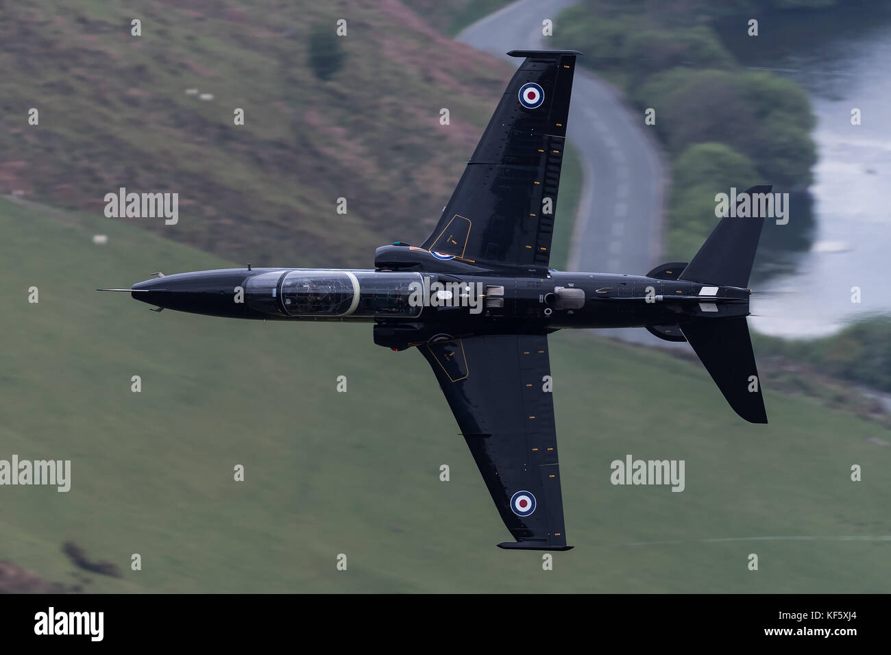 The Mach Loop in Wales is a military low level training location Stock ...