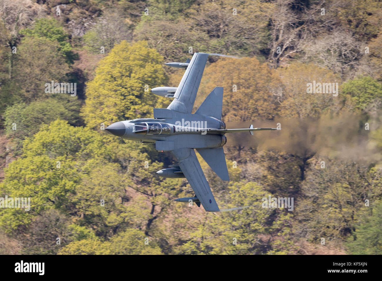 The Mach Loop in Wales is a military low level training location Stock ...