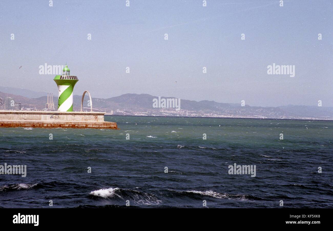 Barcelona lighthouse hi-res stock photography and images - Alamy