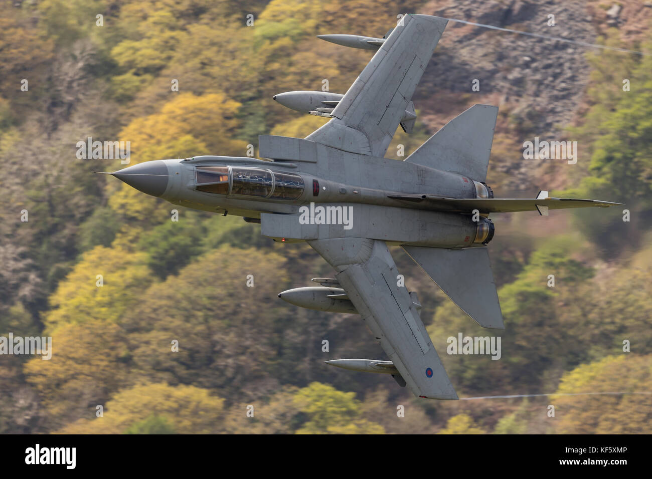 The Mach Loop in Wales is a military low level training location Stock ...
