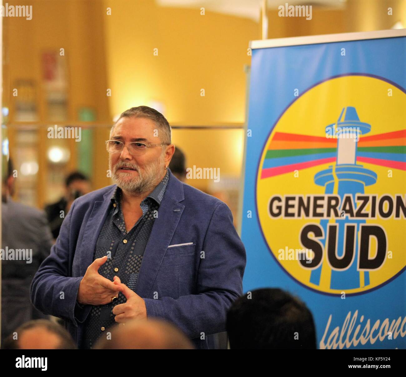 Naples, Italy. 24th Oct, 2017. The Generation South political movement ...