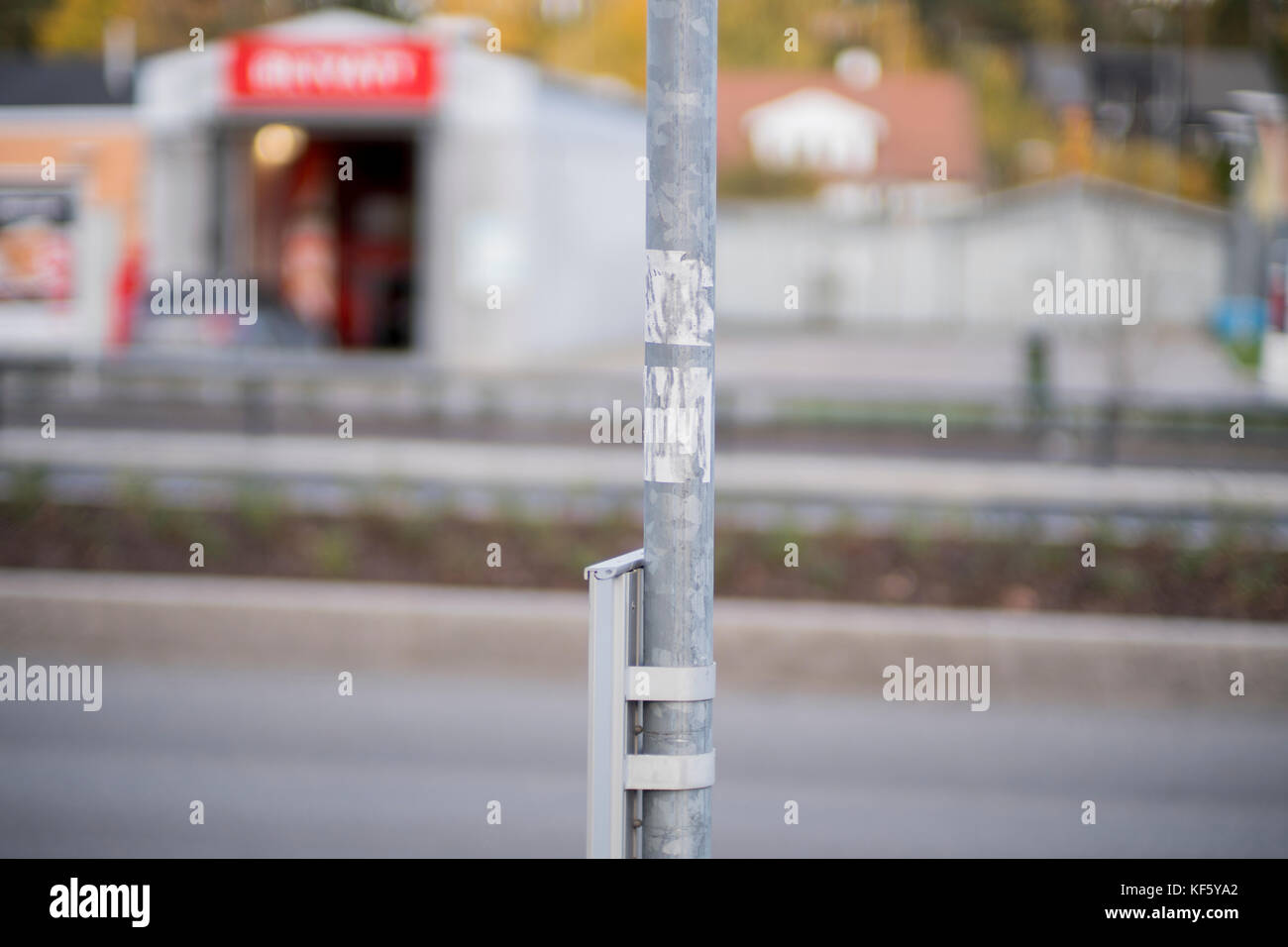 A bus post Stock Photo - Alamy