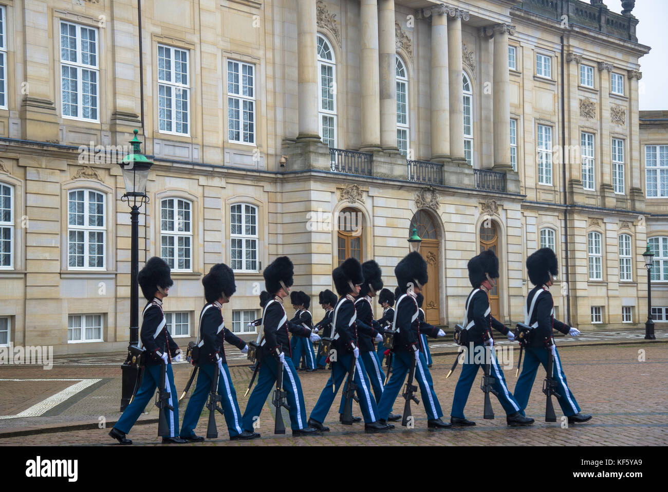 Changing of the guard in copenhagen, denmark Stock Photo - Alamy