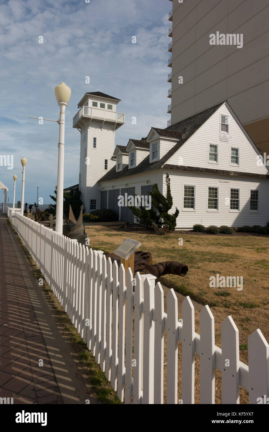 old coast guard station Virginia Beach Stock Photo - Alamy