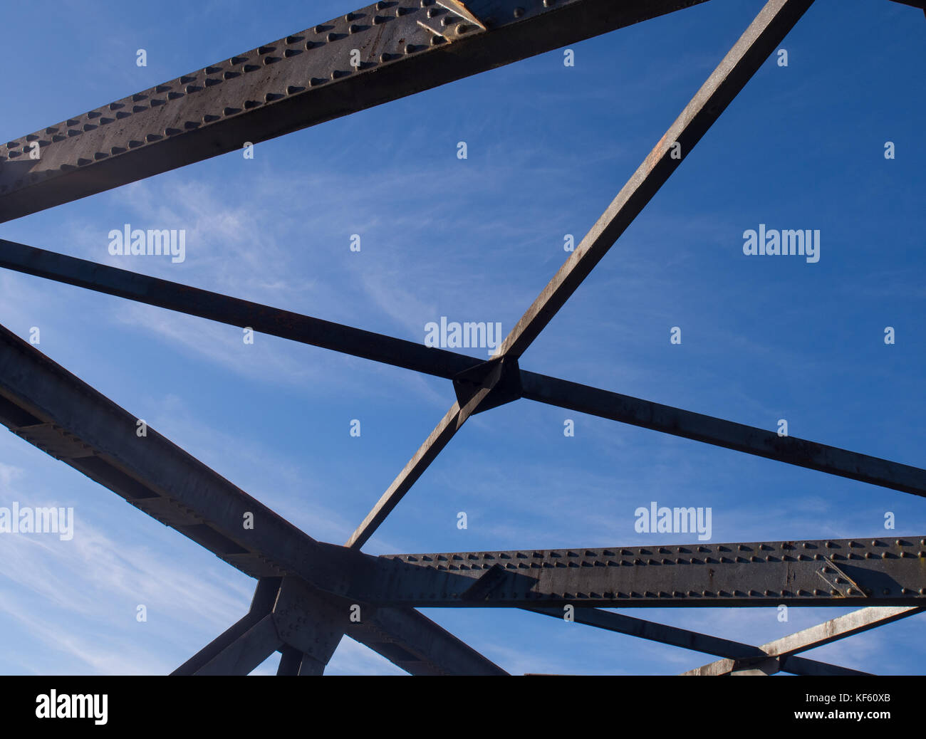 Rail Bridge Structure Stock Photo - Alamy