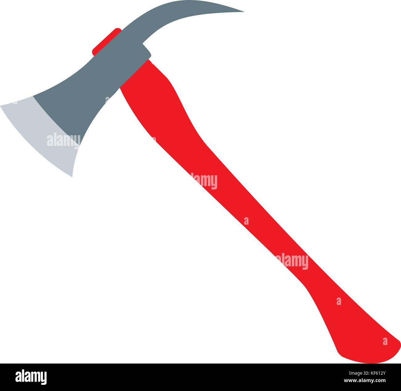 Firefighters Axe with red handle Stock Vector Image & Art - Alamy