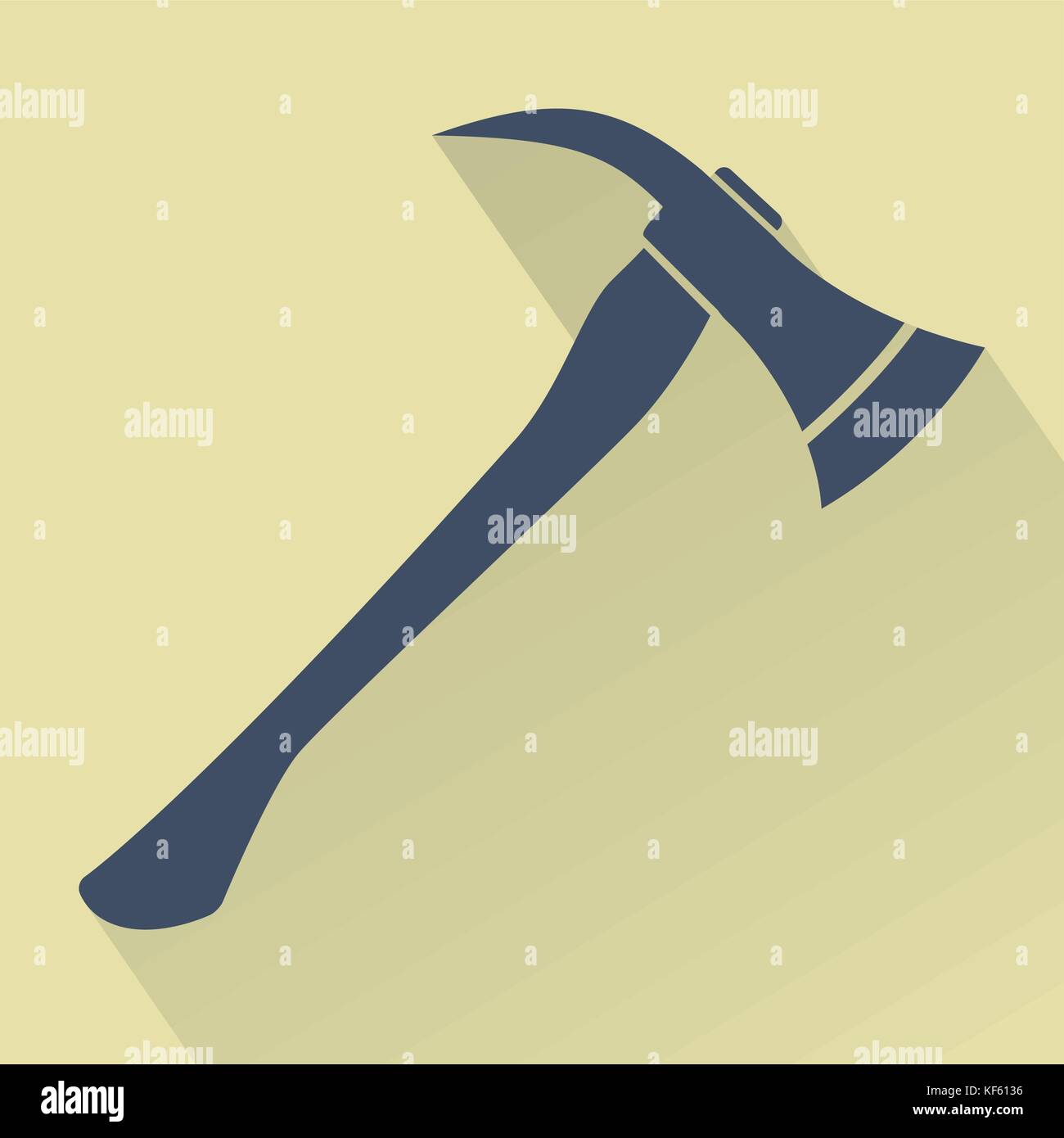 Silhouette of Firefighters Axe Stock Vector Image & Art - Alamy