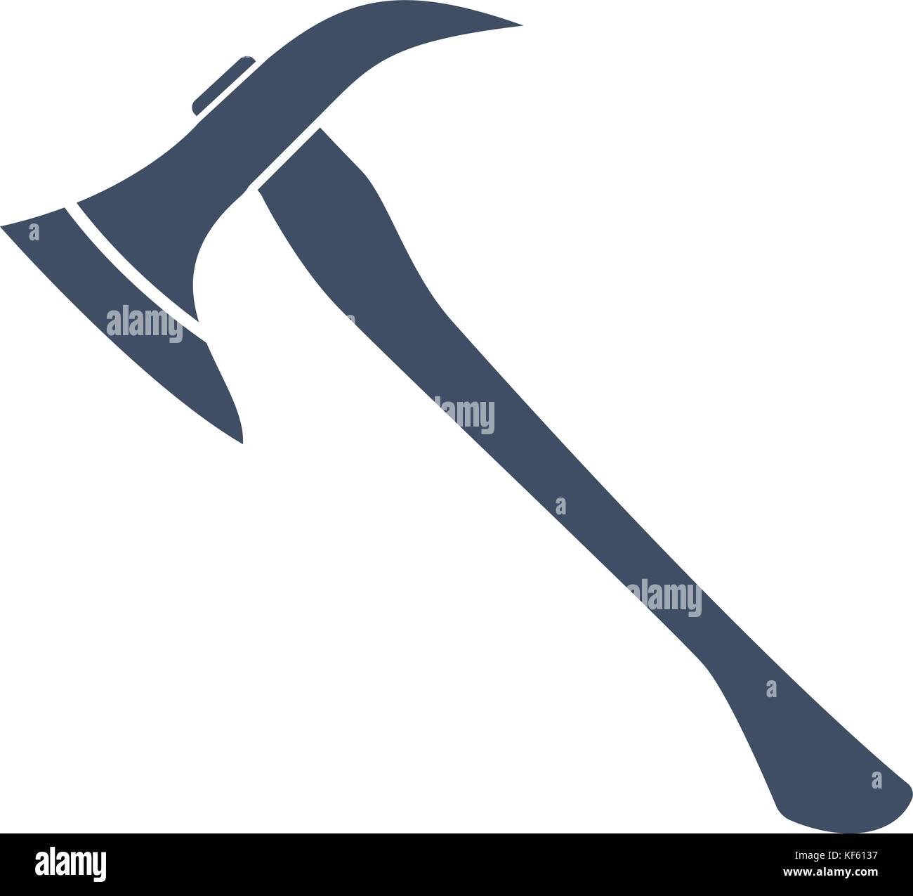 Silhouette of Firefighters Axe Stock Vector Image & Art - Alamy