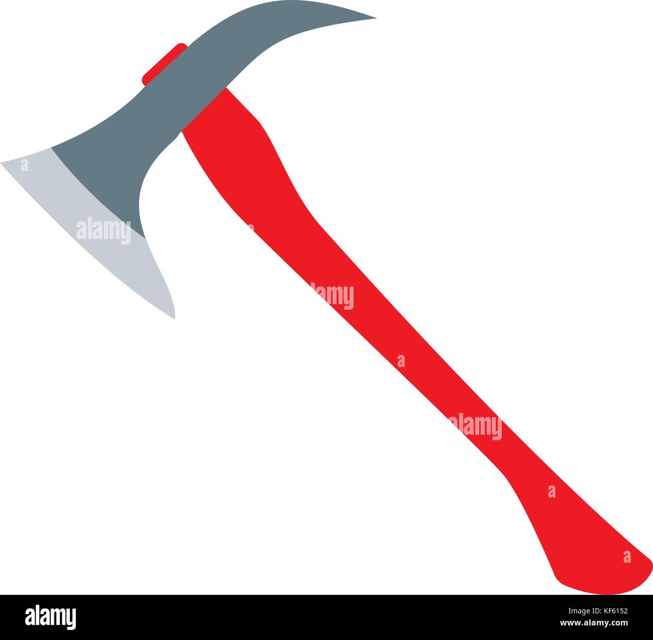 Firefighters Axe with red handle Stock Vector Image & Art - Alamy