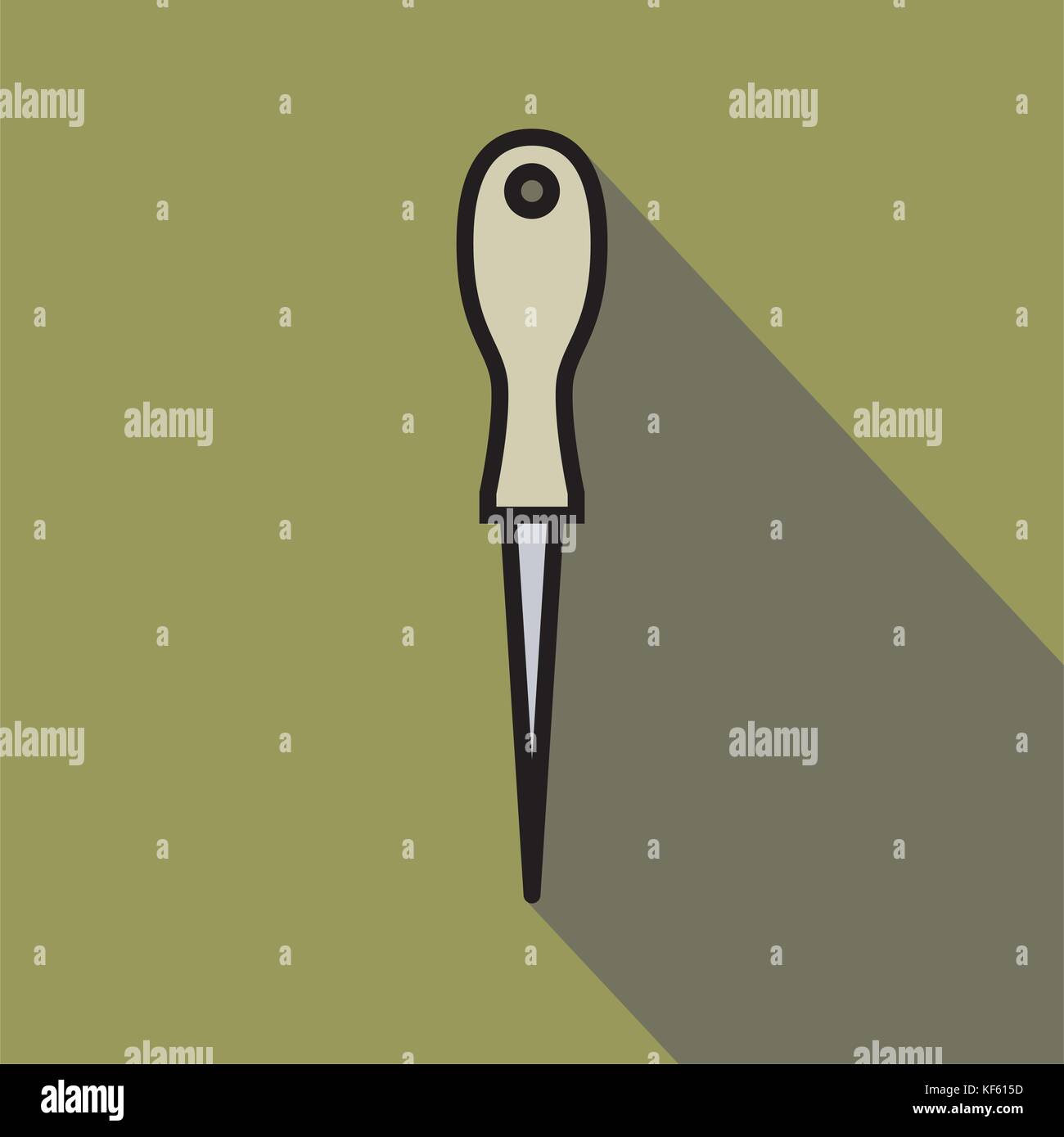 Sharp Awl Tool Stock Vector Image & Art - Alamy