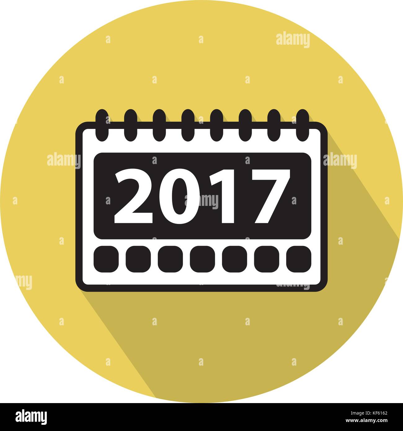 Simple 2017 Calendar icon Stock Vector Image & Art - Alamy