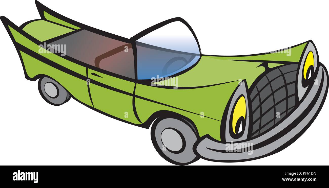 Funny old car cartoon Stock Vector Image & Art - Alamy