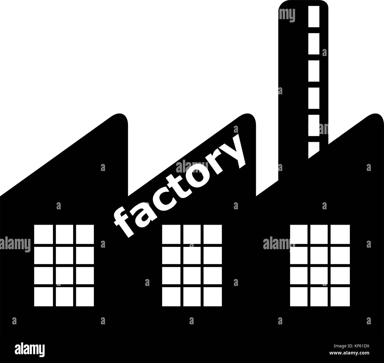 Factory Icon illustration Stock Vector Image & Art - Alamy
