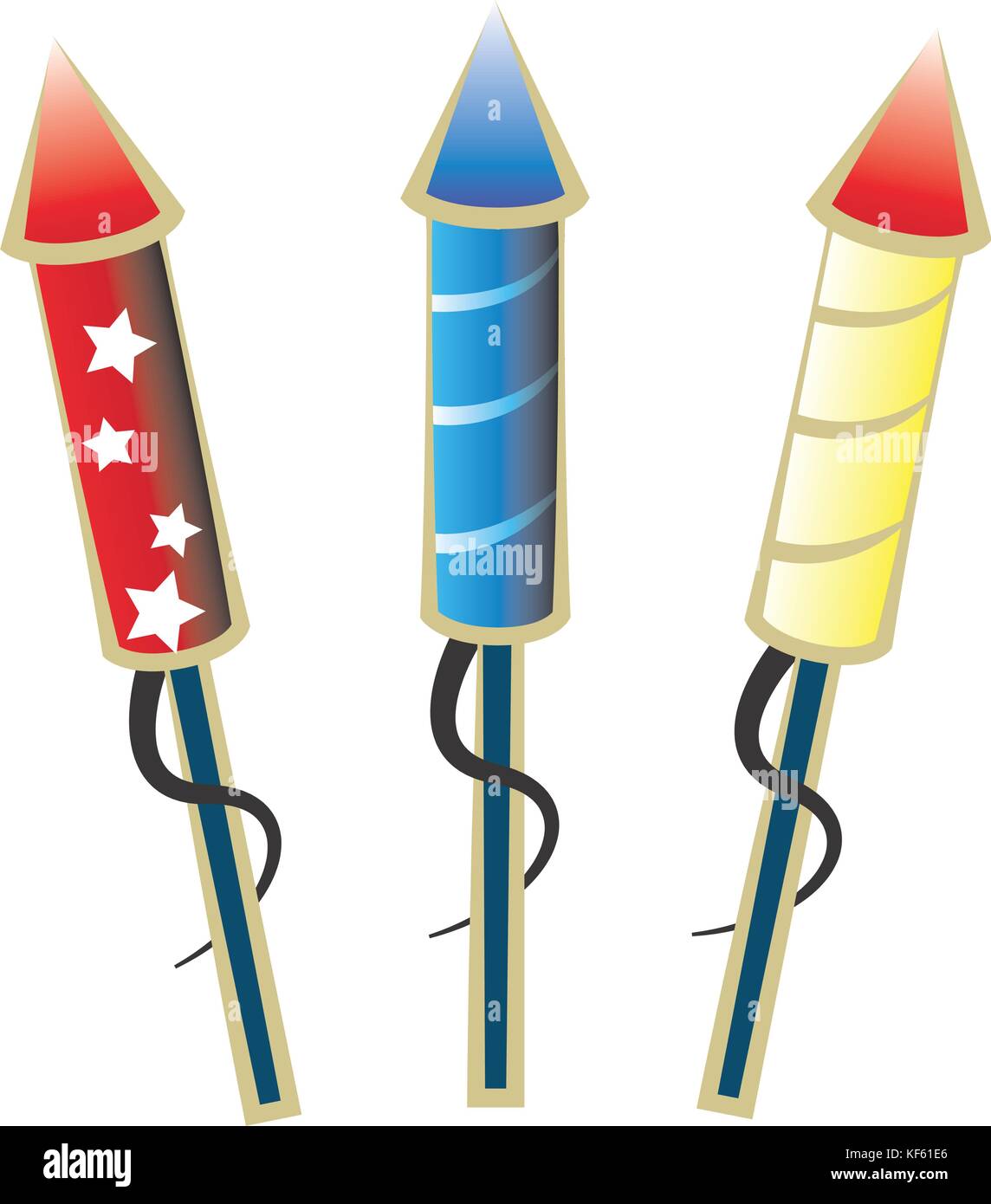 Ready to launch firework rockets Stock Vector Image & Art - Alamy