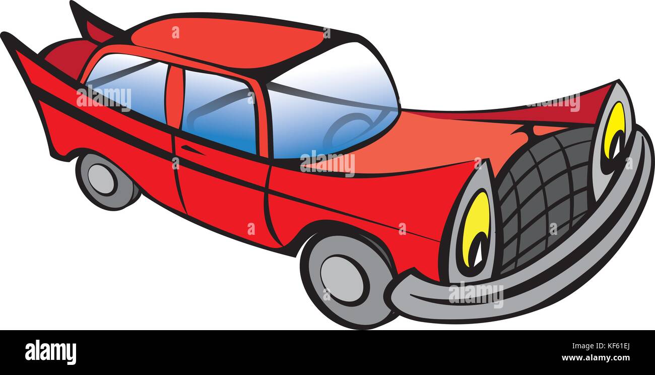 Funny old car cartoon Stock Vector Image & Art - Alamy
