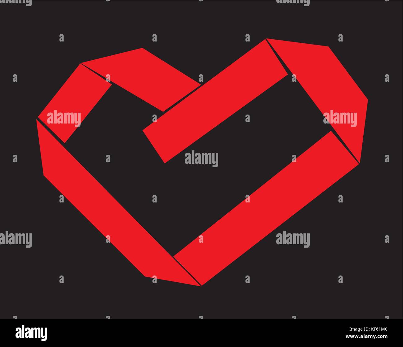 Folded paper heart hi-res stock photography and images - Alamy