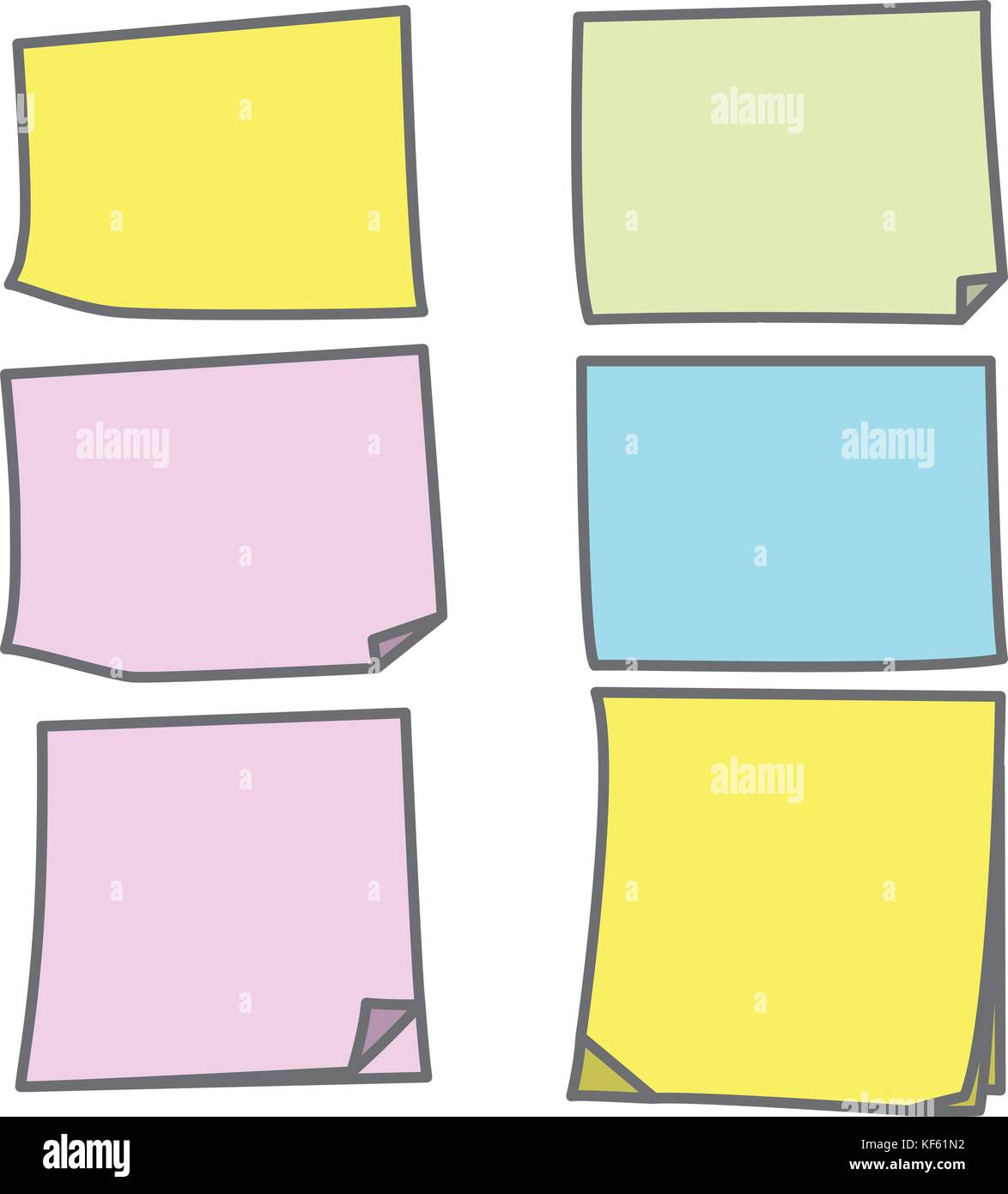 Sticky paper note Stock Vector Image & Art - Alamy