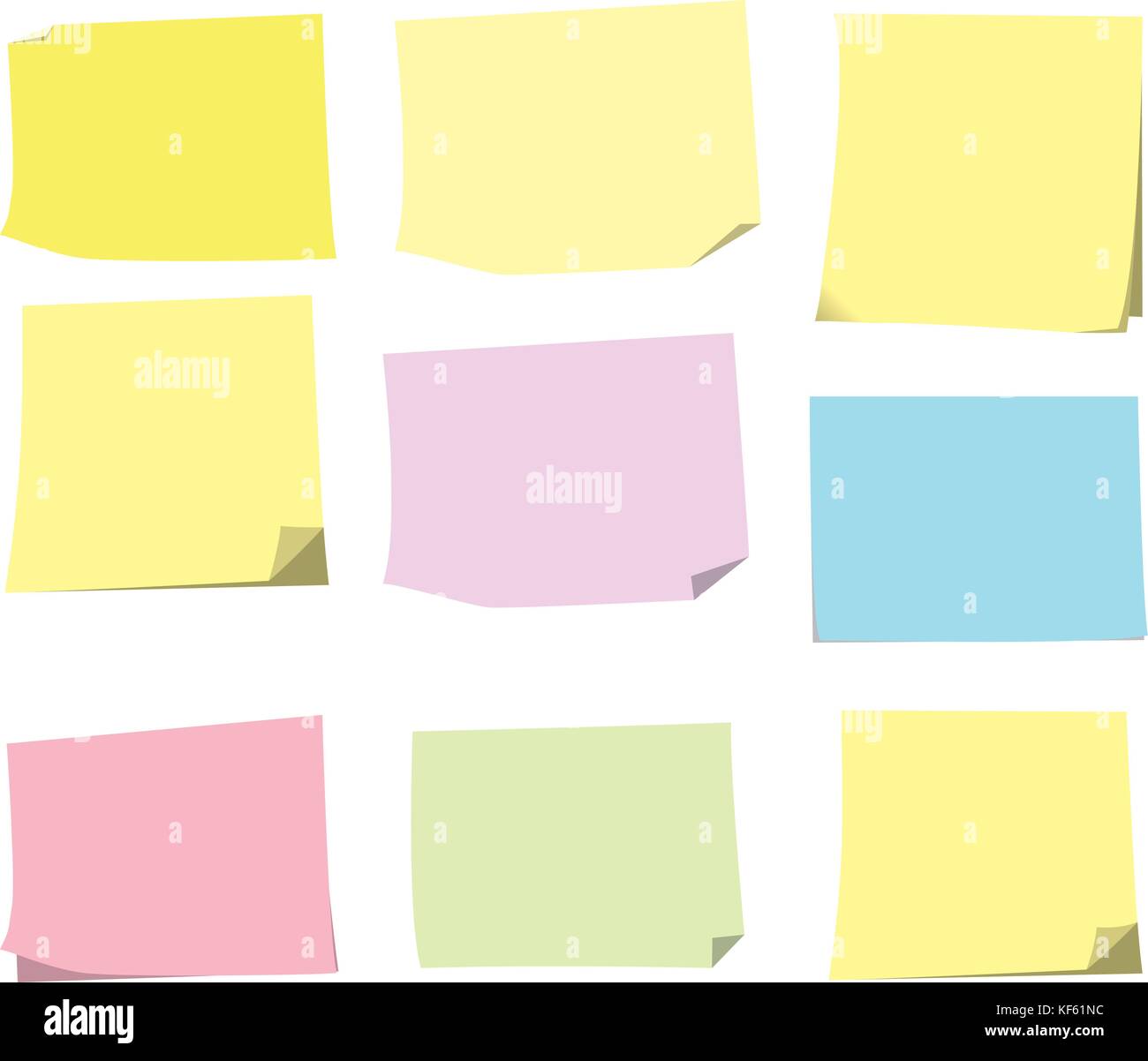 Sticky paper note Stock Vector Image & Art - Alamy