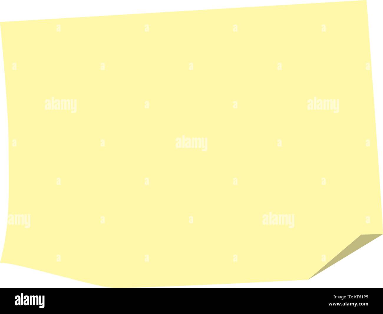 Sticky paper note Stock Vector Image & Art - Alamy