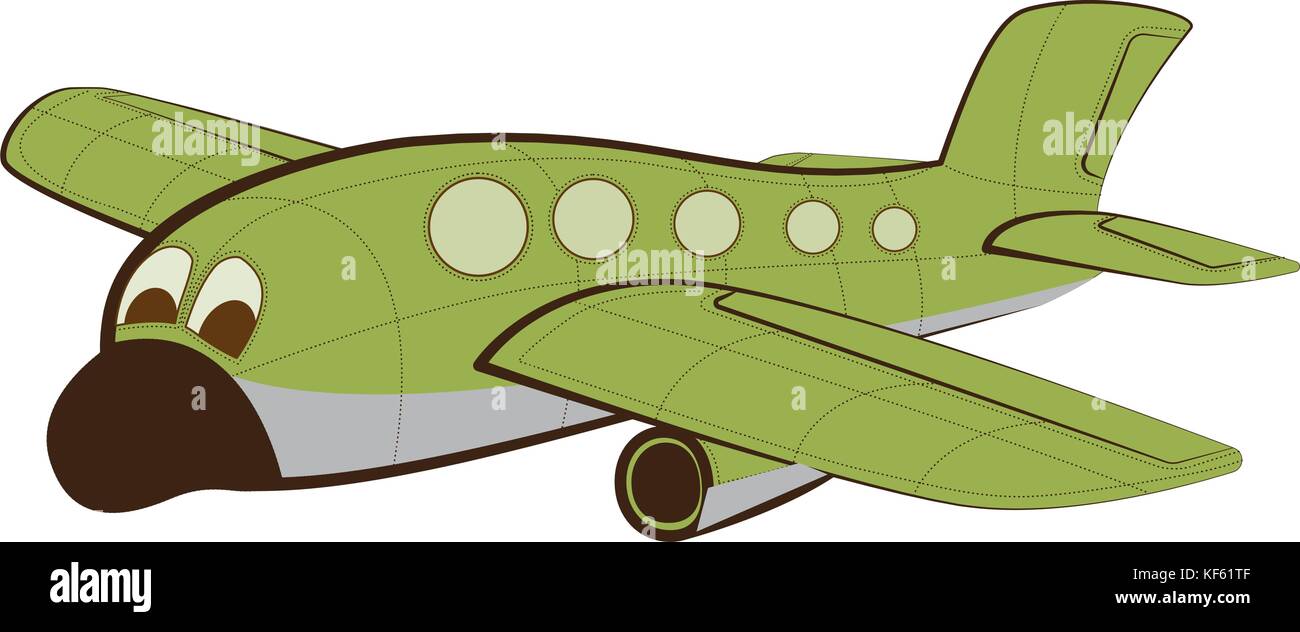 Funny Jet airplane with face Stock Vector Image & Art - Alamy