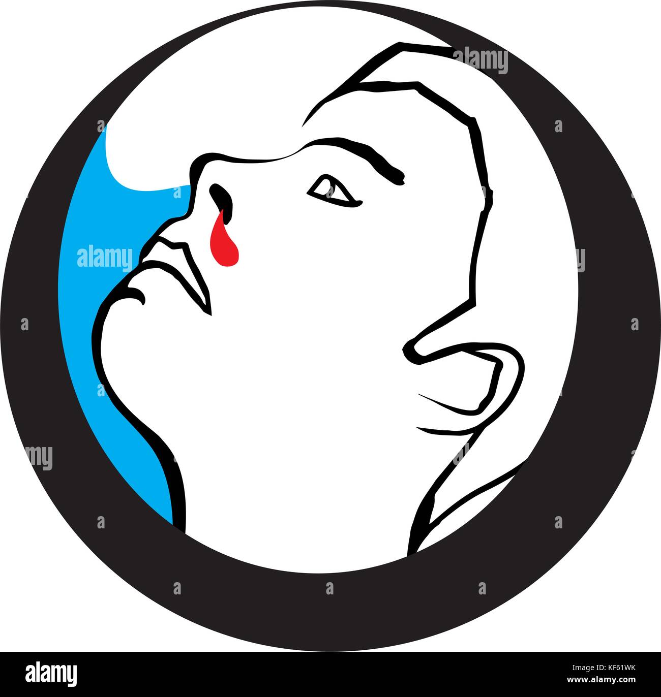 Human nose bleeding drop hi-res stock photography and images - Alamy