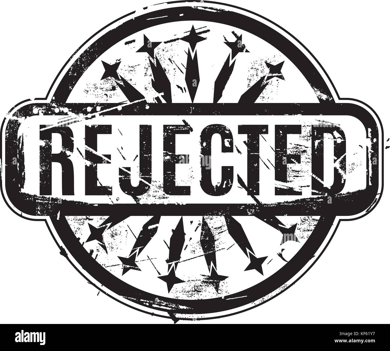 Rejected rubber stamp vector illustration Stock Vector Image & Art - Alamy