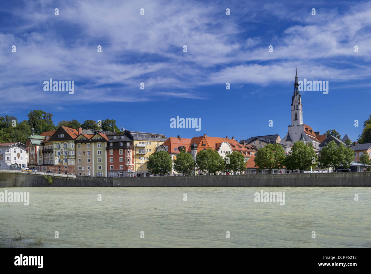 Townscape Bad Toelz, Bavaria, Germany Stock Photo - Alamy