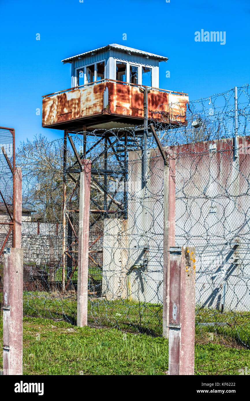 Abandoned Soviet time prison Stock Photo - Alamy