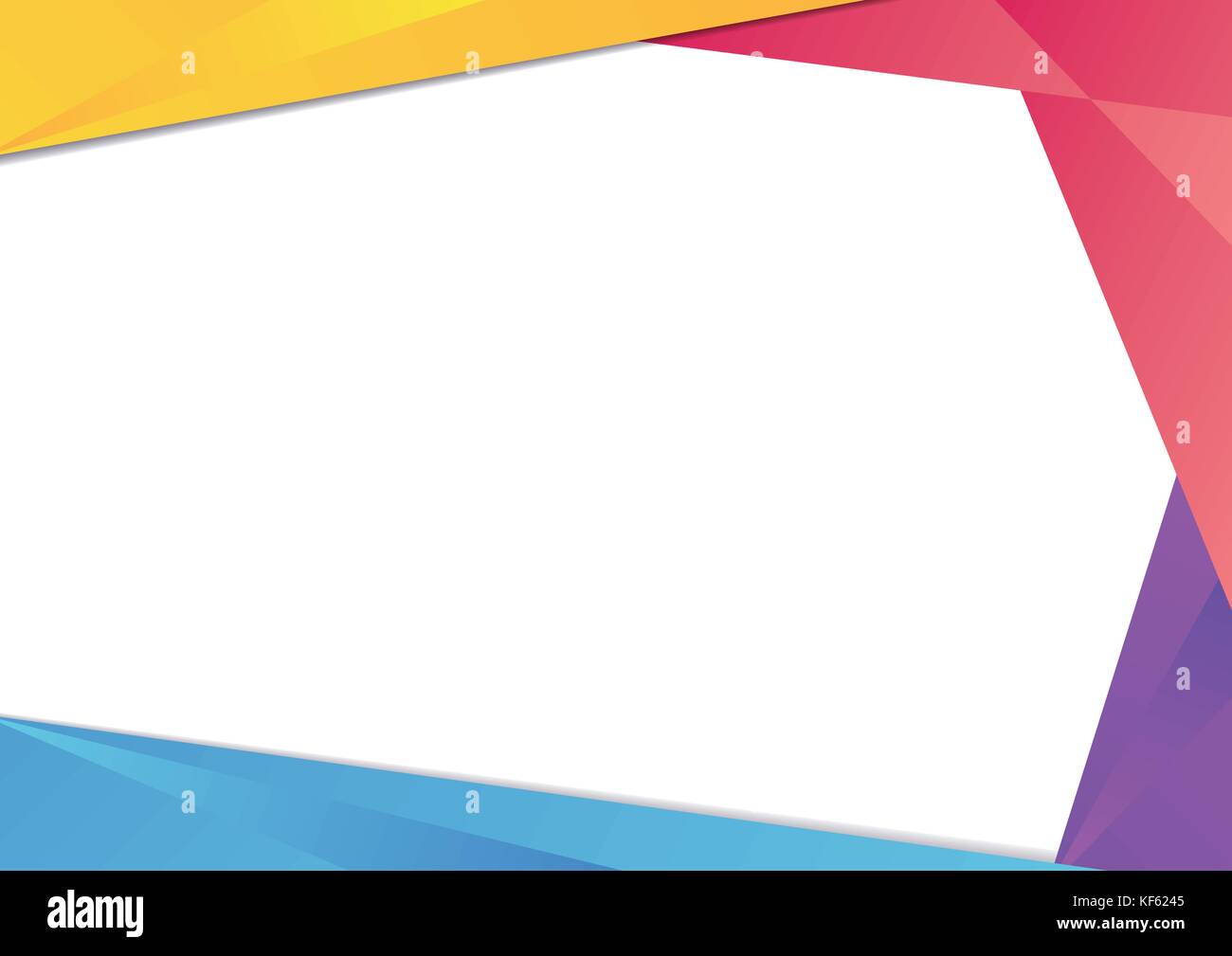Colorful triangle frame border Stock Vector Image & Art - Alamy