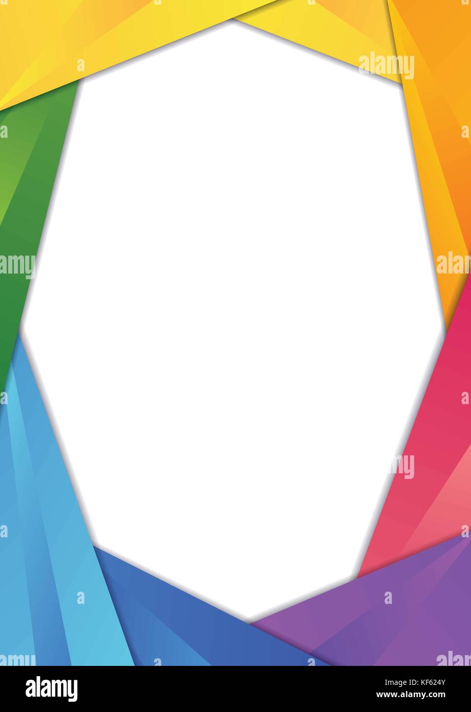 Colorful triangle frame border Stock Vector Image & Art - Alamy