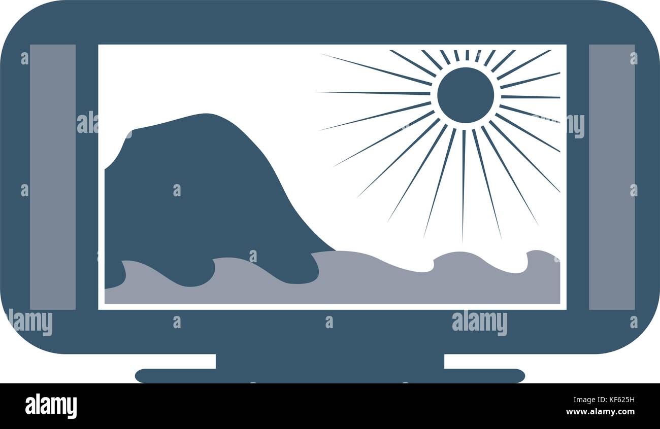 Wide screen TV Stock Vector Image & Art - Alamy