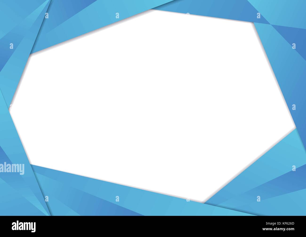 Blue triangle frame border Stock Vector Image & Art - Alamy