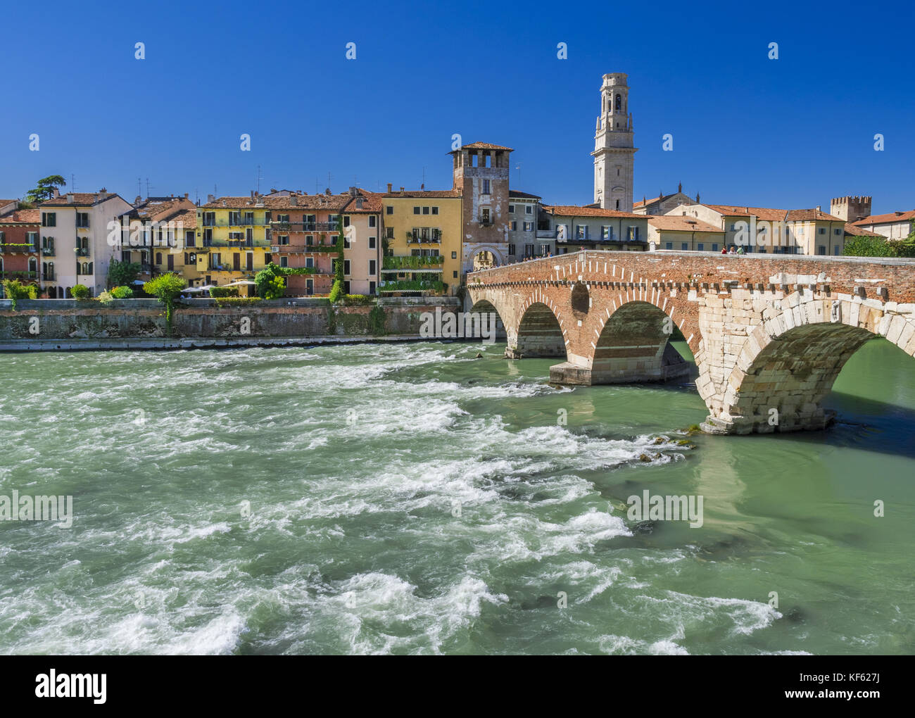 View of Verona and River Adige, Italy Stock Photo - Alamy