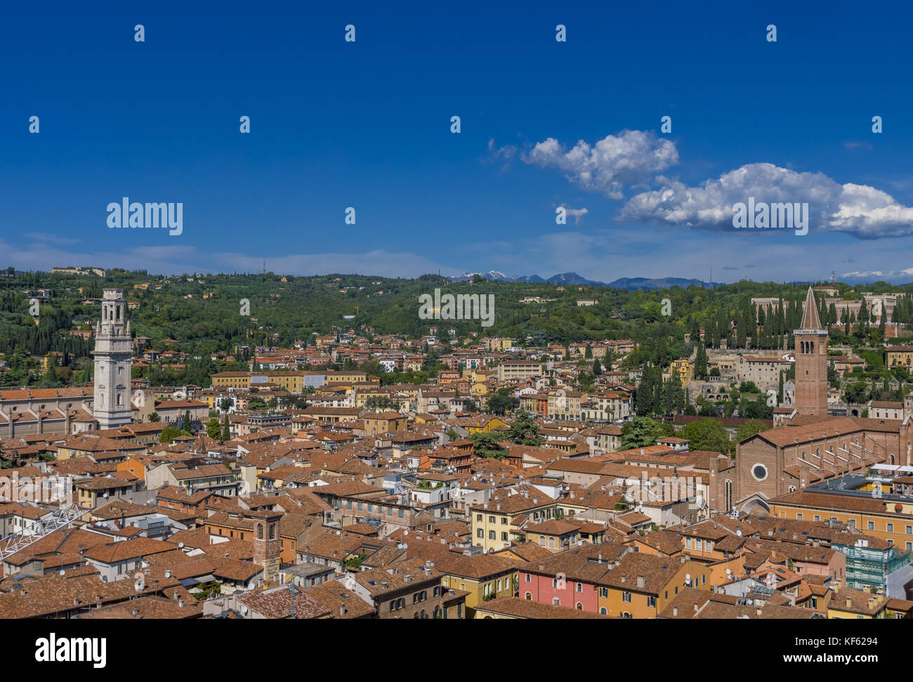 View from the Torre dei Lamberti, Verona Stock Photo - Alamy