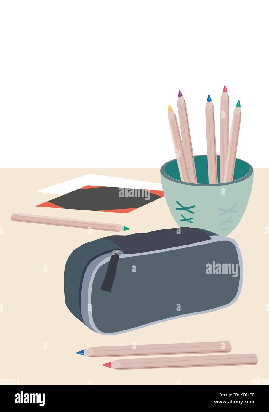 Case on table Stock Vector Images - Alamy