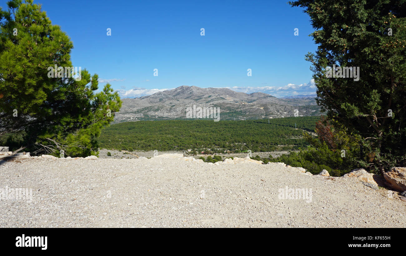 amazing wide landscape on a mountain in dubrovnik Stock Photo - Alamy