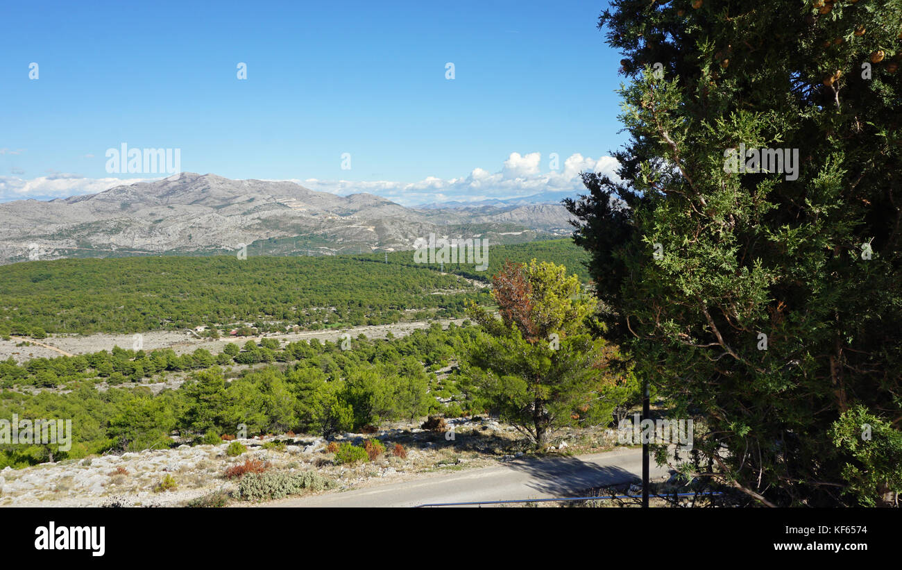 amazing wide landscape on a mountain in dubrovnik Stock Photo - Alamy