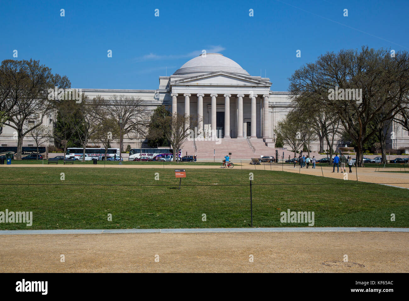 Washington, D.C., USA. National Gallery of Art. Ionic Columns Line the ...