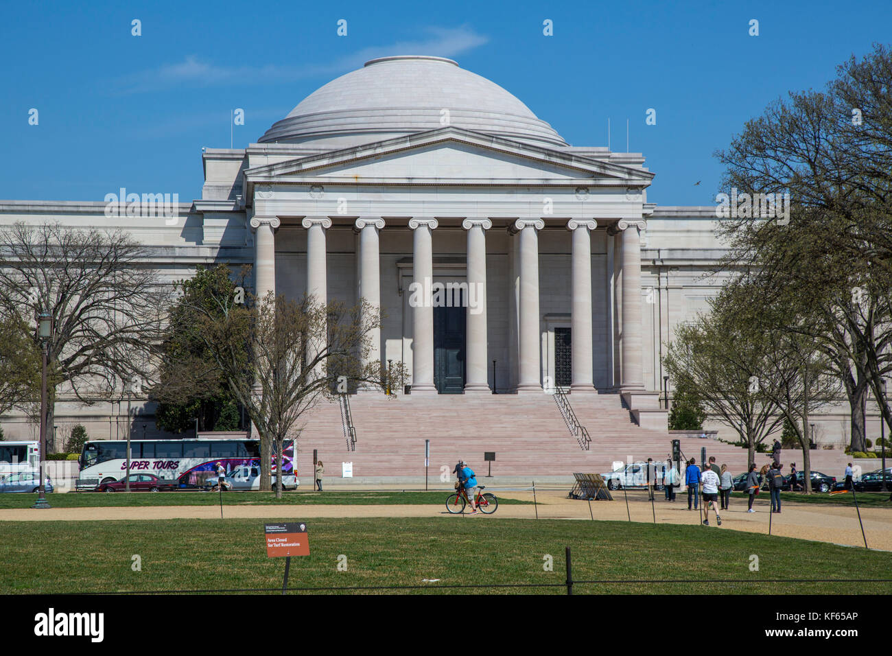 Washington, D.C., USA. National Gallery of Art. Ionic Columns Line the ...