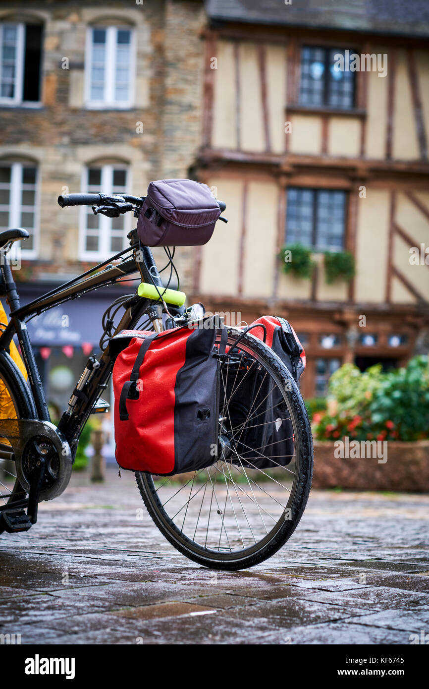 The medieval Breton town of Malestroit in Morbihan Brittany France ...