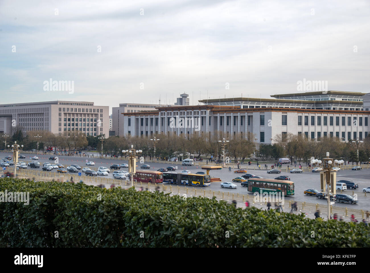 Panorama of Tiananmen square in Beijing Stock Photo - Alamy