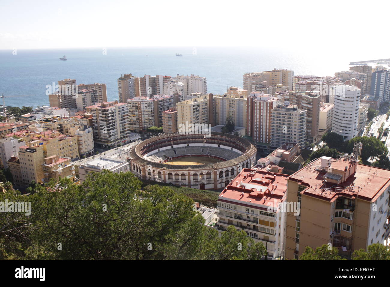 Panoramic view of Malaga, Spain Stock Photo - Alamy