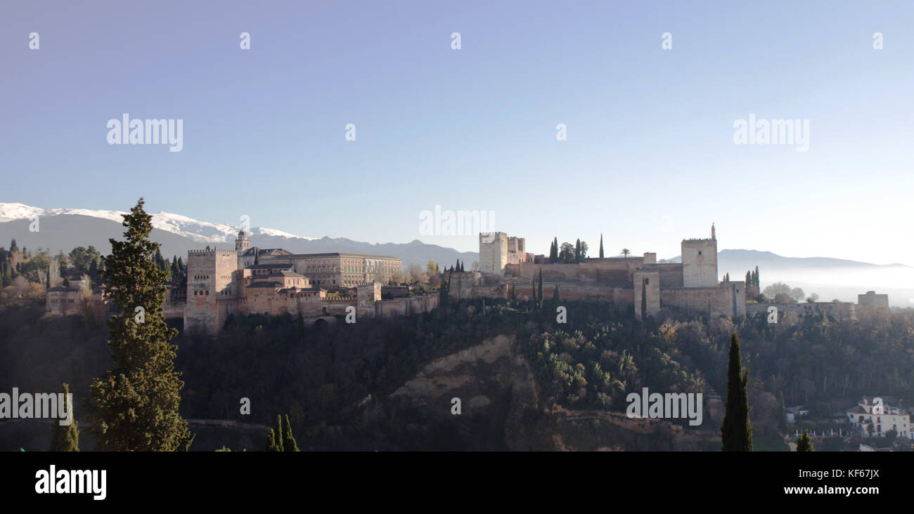 View of the Alhambra, Granada Stock Photo - Alamy