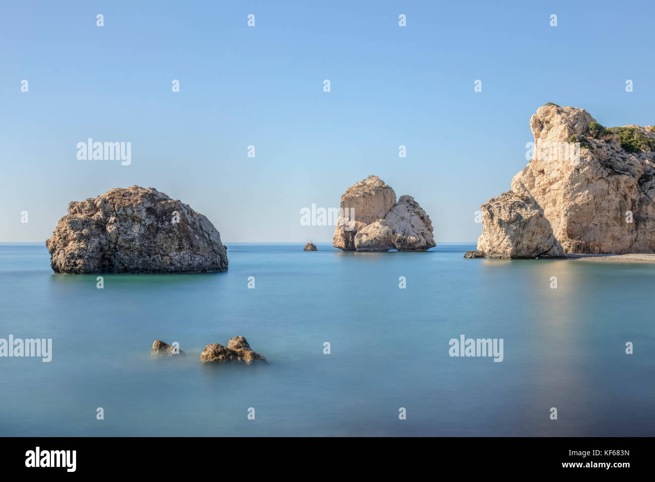 Petra tou Romiou, Aphrodite's Rock, Paphos, Cyprus Stock Photo - Alamy