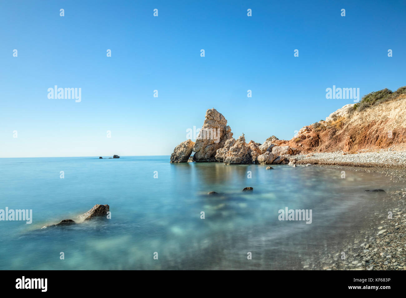 Petra tou Romiou, Aphrodite's Rock, Paphos, Cyprus Stock Photo - Alamy