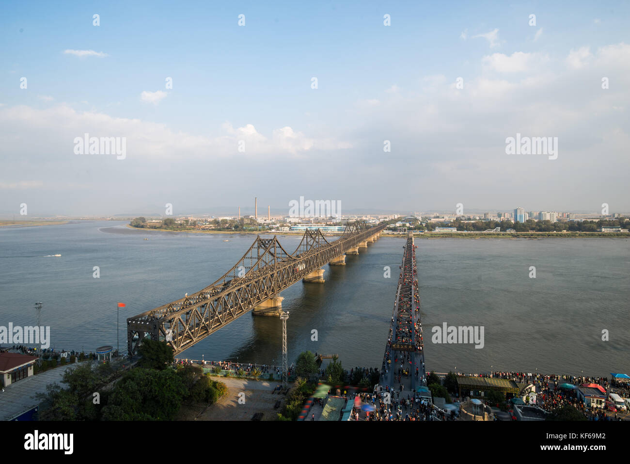 Sino-Korea Friendship Bridge of Dandong,Liaoning Province,China Stock ...